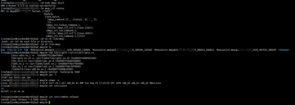 emqx 启动报错RPC to emqx - EMQX - EMQ 问答社区