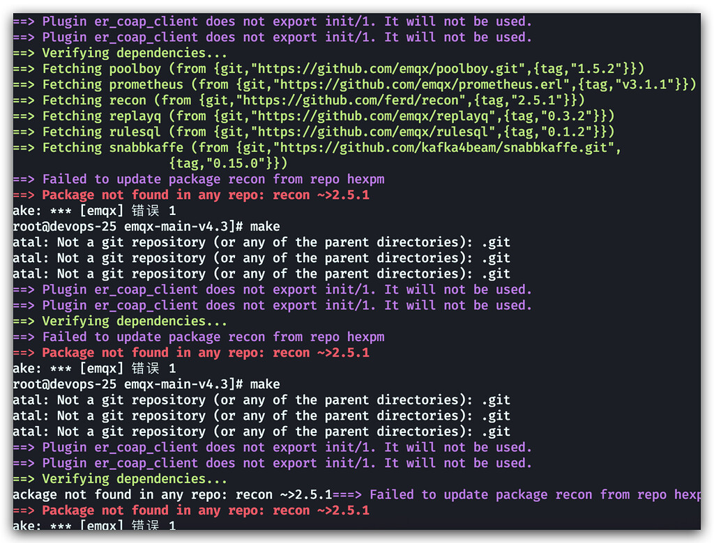 emqx 5.0 源码编译从GitHub拉取依赖包总是报错 - EMQX - EMQ 问答社区