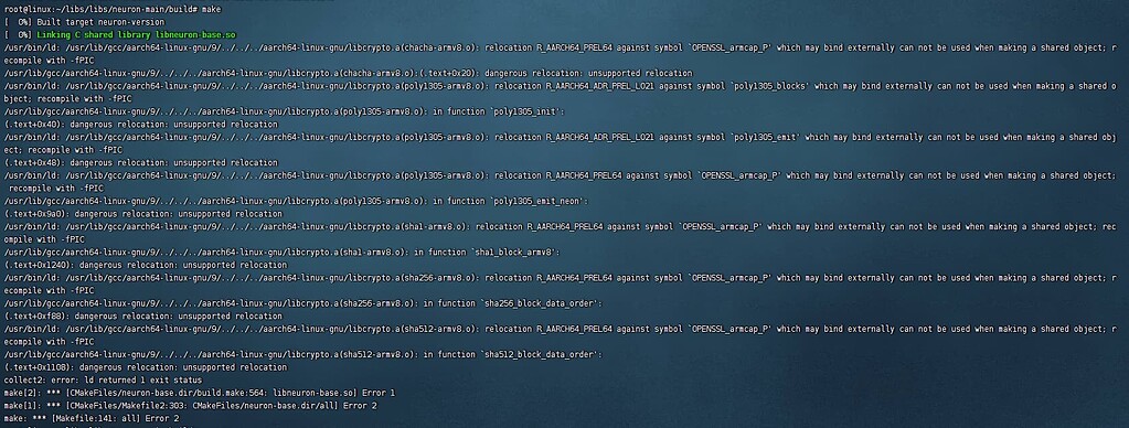 编译问题 - Neuron - EMQ 问答社区
