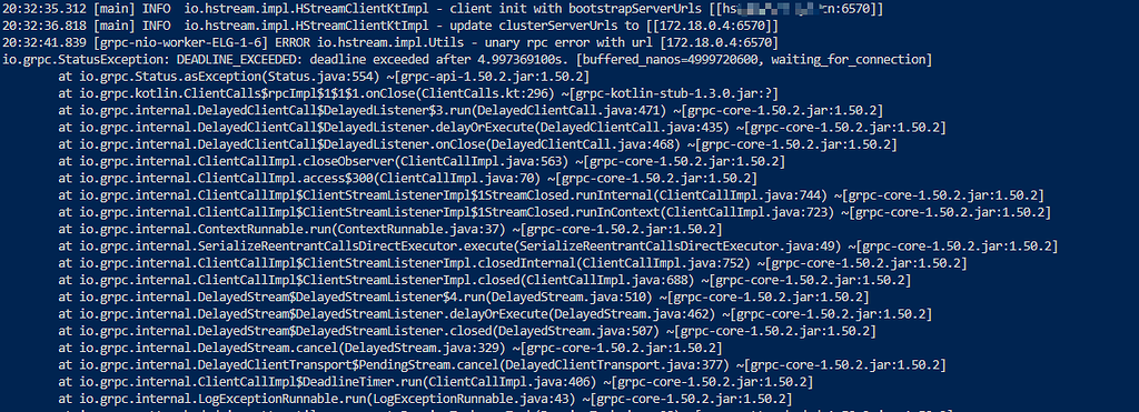 使用docker搭建的HStreamDb,使用hstreamdb-java连接会被重新定向到docker内网地址 - HStreamDB - EMQ 问答社区
