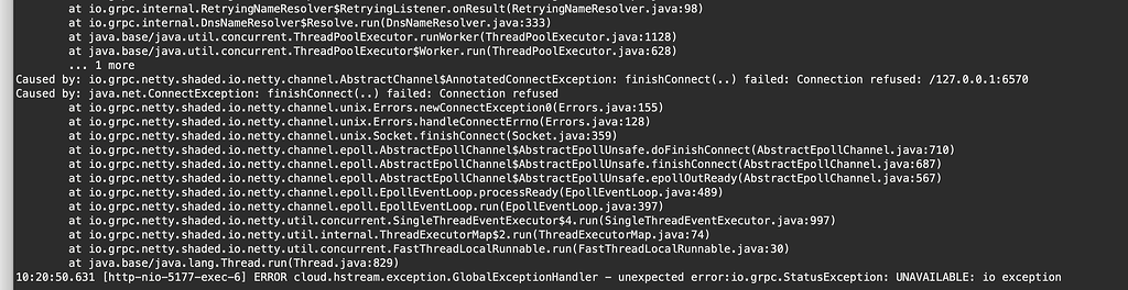 Hstream部署后无法创建连接,failed to send request &hstreamrpc.Request - HStreamDB - EMQ 问答社区