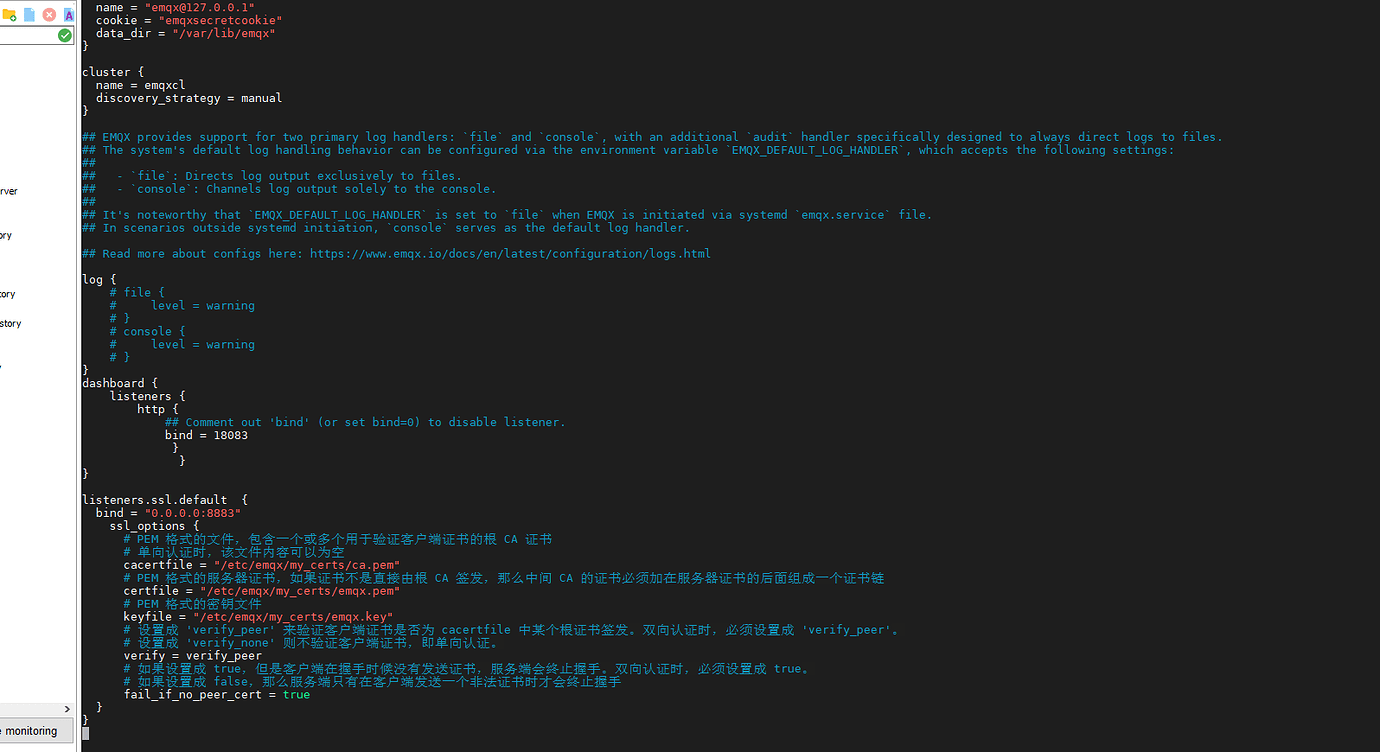客户端MQTTX连接服务器失败，报Error: read ECONNRESET - 错误报告 - EMQ 问答社区