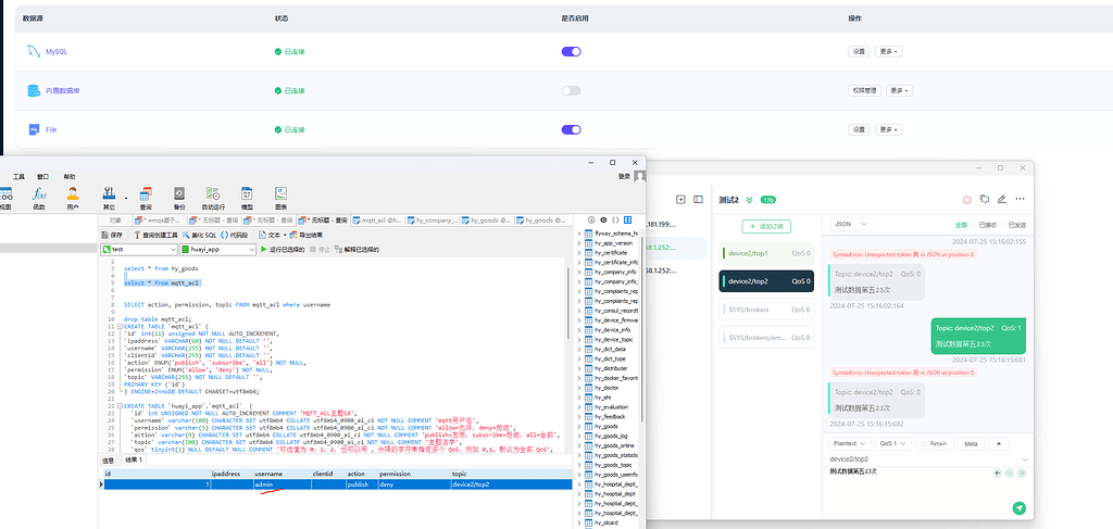 为什么mysql ACL限制没有用了 - EMQX - EMQ 问答社区